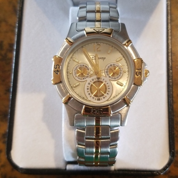 Disney | Accessories | Disney Silver And Gold Watch | Poshmark